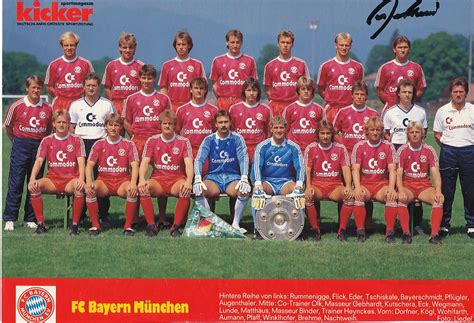 1987 88 1 FC Bayern Muenchen Kader John RaschKey Flickr