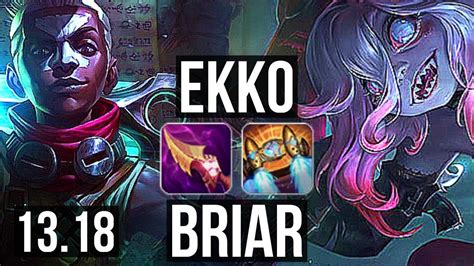 Ekko Vs Briar Jng M Mastery Legendary Games Euw