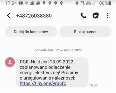 Uwaga Na SMS Od PGE Niebezpiecznik Pl