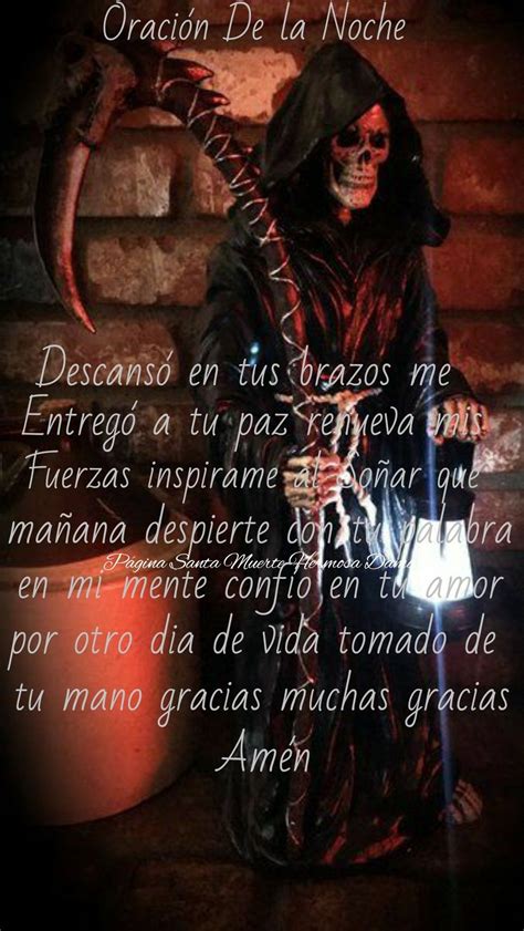 Santa Muerte Prayer Skull Quote Archangel Prayers Beautiful Night