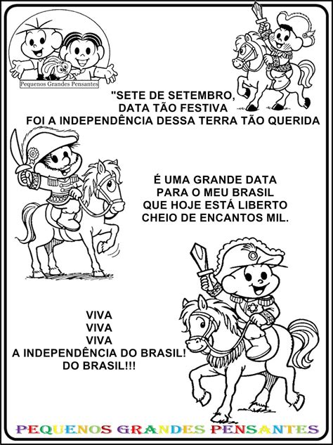 Pequenos Grandes Pensantes Atividades Semana Da P Tria Para Educa O