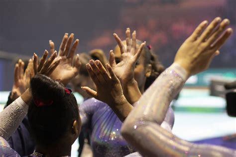 US Women S Gymnastics Team Wins Sixth Consecutive Gold POPSUGAR