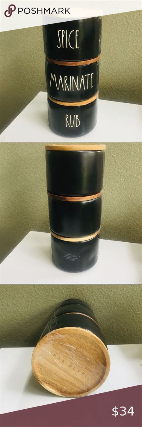 Rae Dunn Canisters Set Of Spice Marinate Rub Canister Sets Rae