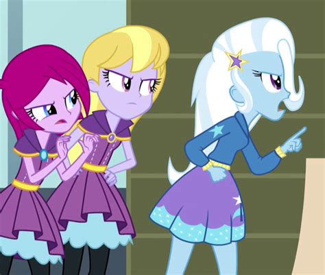 1176274 Safe Fuchsia Blush Lavender Lace Trixie Equestria Girls