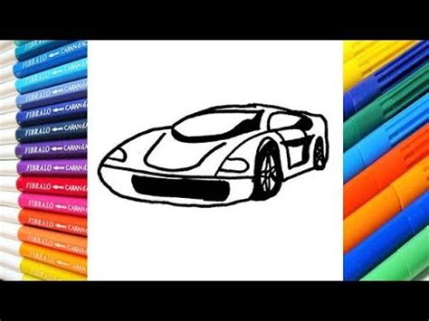 Dibujando Carros Deportivos Cómo Dibujar un Bugatti con Colores