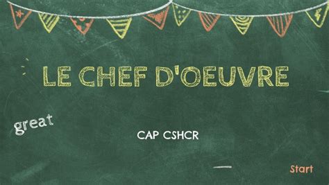 Pr Sentation Chef D Oeuvre En Cap