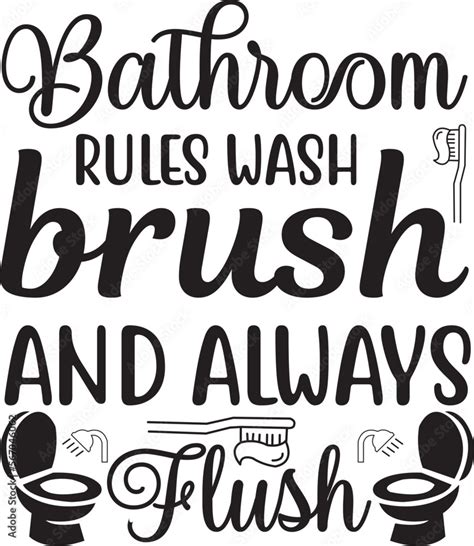 Bathroom Signs Svg Bathroom Sayings Svg Files For Cricut Silhouette