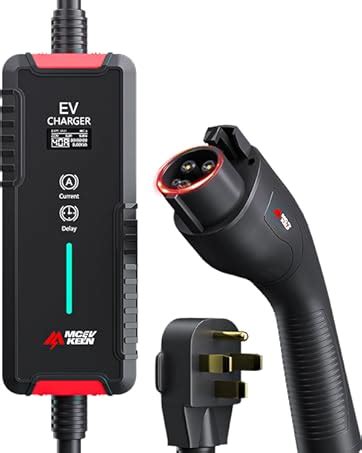 MCEVKELN EV Charger Level 2 40A J1772 Plug Nema 14 50P 25 Feet Cable