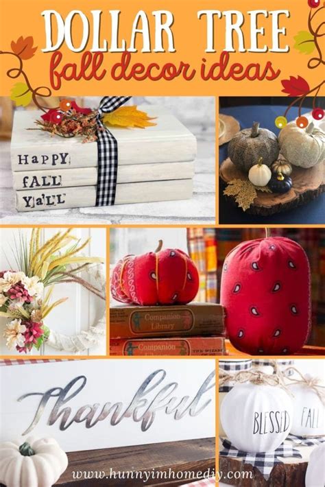 22 Budget Friendly DIY Dollar Store Fall Crafts Fall Decor Dollar