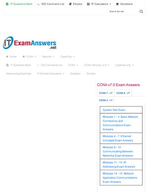 CCNA 1 Version 7 00 ITNv7 Practice Final Exam Answers CCNA V7 Exam