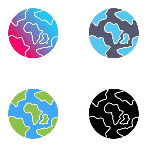 Earth Vector Icon Vector Art At Vecteezy