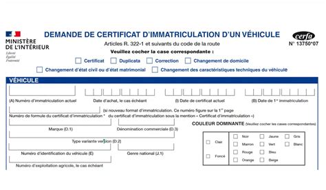Formulaire De Demande De La Vignette CritAir Par Courrier