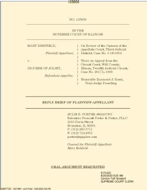 Fillable Online Case No Mary Rehfield Appellant V Diocese