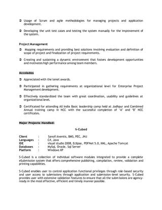 Ashwini S BE Software Engineer PDF