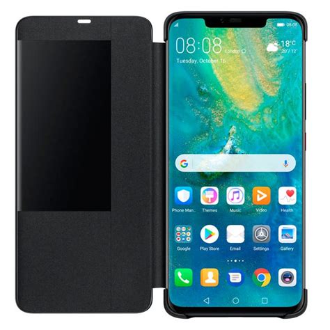 Funda Original Huawei Mate 20 Pro Flip Cover Negro Con Blister