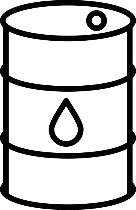 icono de línea de barril de petróleo 14695281 Vector en Vecteezy