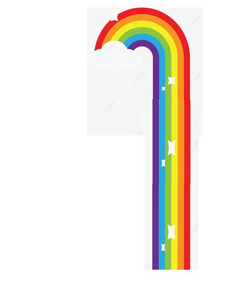 The Letter I Is Made Up Of Rainbows And Stars