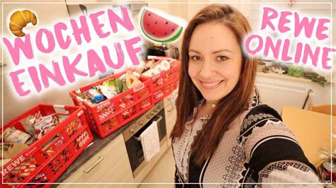 Wocheneinkauf für 5 Personen Food Haul Rewe Online Maria