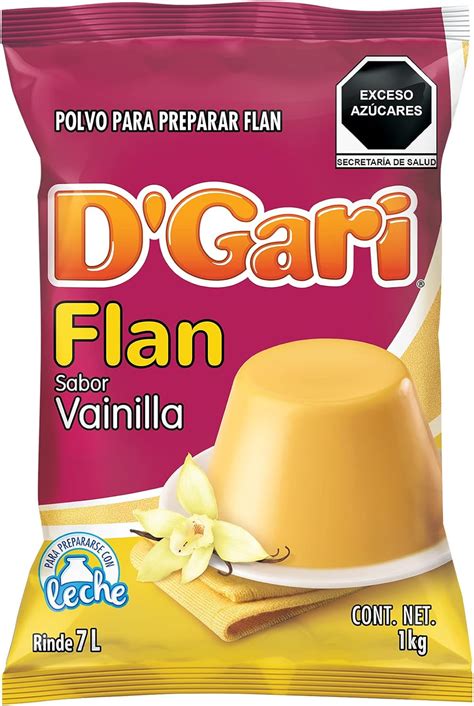 D Gari Polvo Para Preparar Flan Sabor Vainilla 1 Kg Amazon Mx