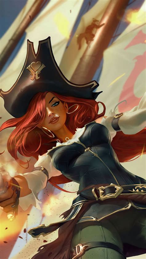 Miss Fortune Em Menina Anime League Of Legends Anime