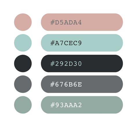 Premium Vector Pink Blue And Gray Color Palette Light Pastel Colors
