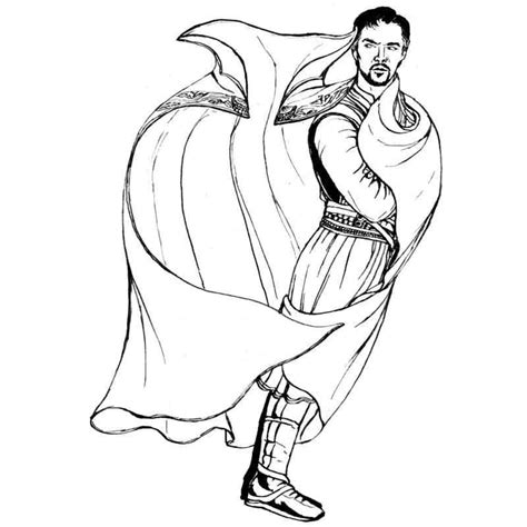 Desenhos de Doutor Estranho 11 para Colorir e Imprimir Conheça a