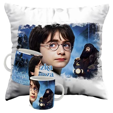 Zestaw Poduszka Kubek Harry Potter Imię Prezent