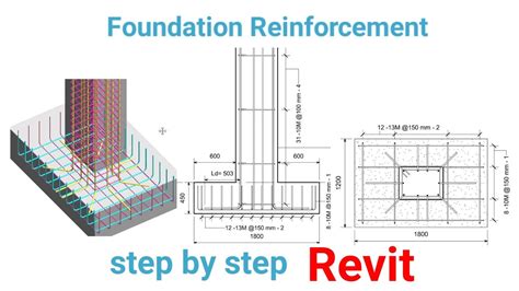 Foundation Reinforcementt Part B Aplly Annotations Revit YouTube