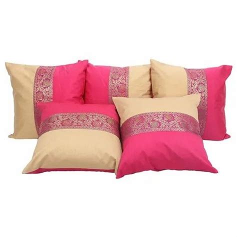 Multicolor Crosia Work Cotton Cushion Cover Supplier At Rs 150 In Agra