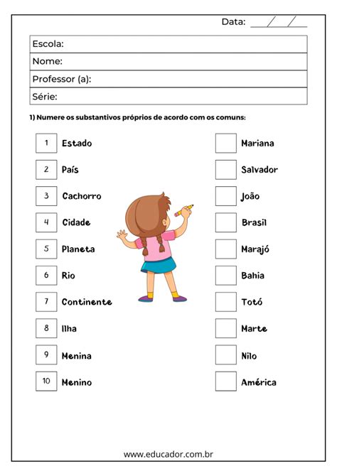 Substantivo comum e próprio 2º e 3º ano Experimente a adrenalina de