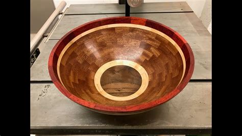 Segmented Fruit Bowl Pt 3 Turning And Finishing The Bowl YouTube