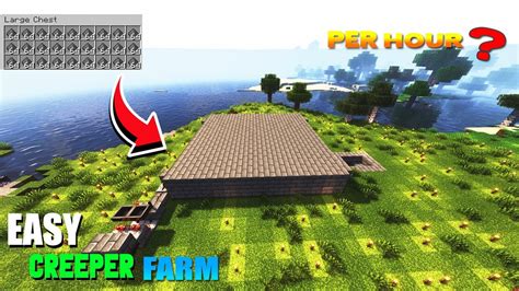 Minecraft Java Edition Easy Creeper Farm 1 19 Tutorial YouTube