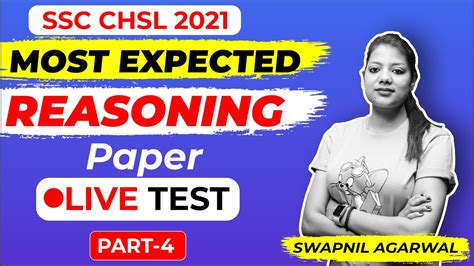 Most Expected Questions Of Reasoning For Ssc Chsl Part Live