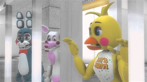 Mmd Fnaf Toy Chica Jump Fail Youtube