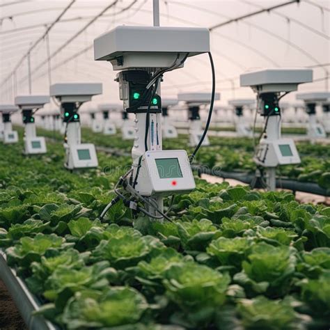 AI Powered Precision Farming System Uses Artificial Intelligence Stock