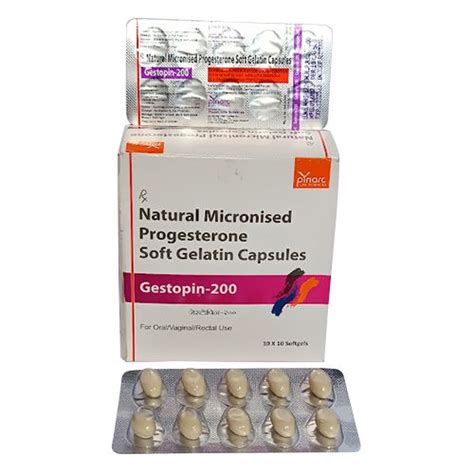 Natural Micronised Progesterone Soft Gelatin Capsules At 650 00 INR In