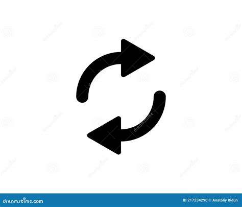 Refresh Repeat Icon Vector Arrow Reload Reset Symbol Circle Loop