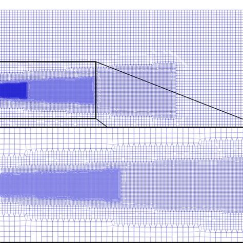 cut through computational mesh visualizing refinement levels download scientific diagram