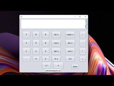 Scientific Calculator Using Java Swing Application Netbeans Youtube