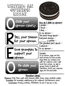 Oreo Writing Anchor Charts Teaching Resources TPT