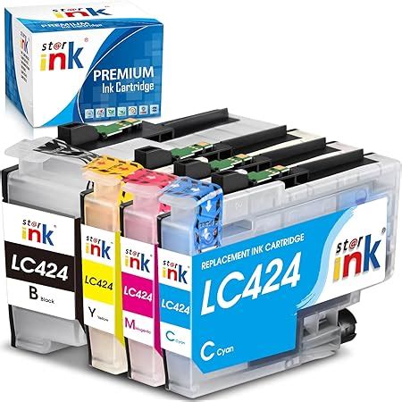 Clorisun LC 424 Cartouche D Encre Compatible Pour Brother LC424 LC 424