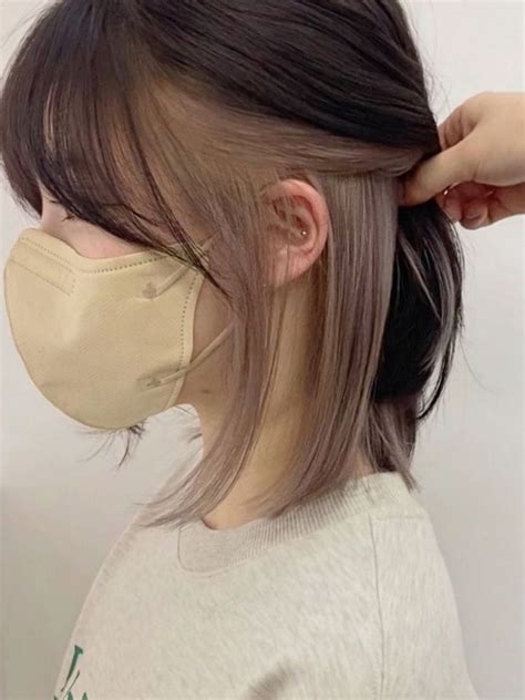 45 Korean Secret Two Tone Hair Color Ideas Hidden Hair Color Under