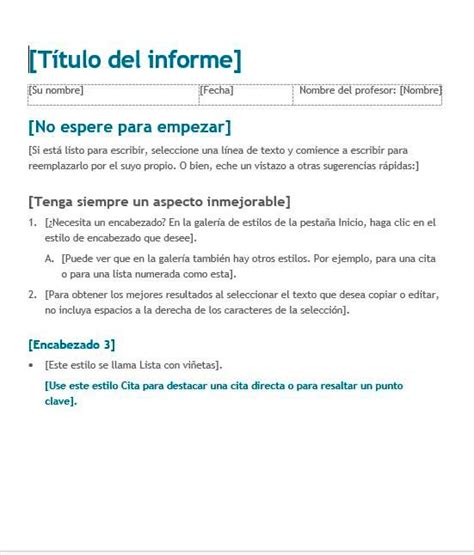 Plantillas Para Informes En Word Image To U