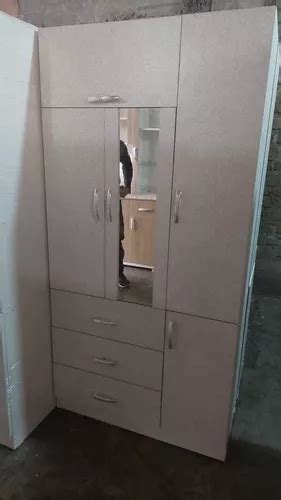 Ropero Melamina 3 Puertas 90 Cm Cuotas sin interés