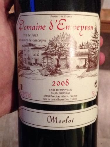 Empeyron Pays Des Cotes De Gascogne Merlot Vivino US