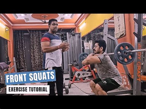 How To Perform FRONT SQUATS Killer Quads YouTube