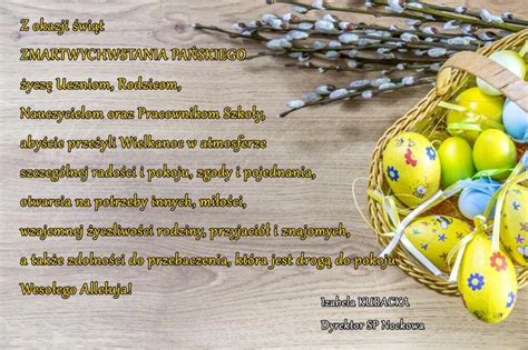 ŻYCZENIA Z OKAZJI ŚWIĄT WIELKANOCNYCH Szkoła Podstawowa w Nockowej
