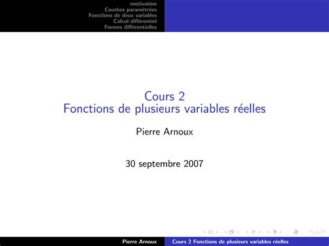 SOLUTION Fonctions de plusieurs variables réelles Studypool