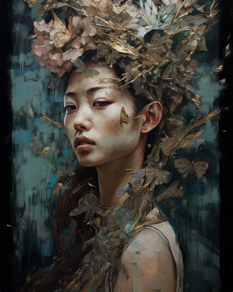 Dorota Piotrowiak Fantasy Portraits Watercolor Ideas Abstract