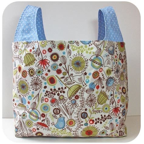 Grocery Bag Sewing Pattern Grocery Bag Diy Pattern Tutorial Sewing